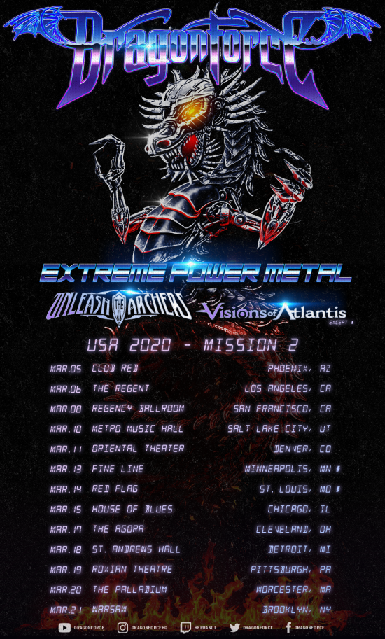 ANNOUNCEMENT: EUROPEAN SHOW SPECIAL GUESTS | DragonForce
