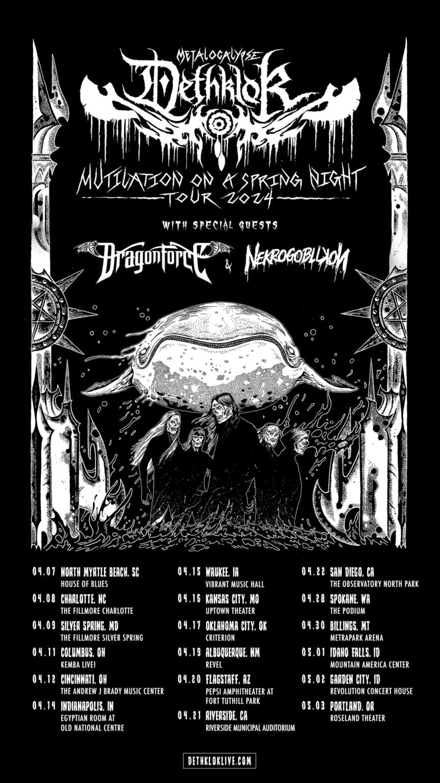 DRAGONFORCE ANNOUNCE SPRING 2024 US TOUR DATES SUPPORTING DETHKLOK ...